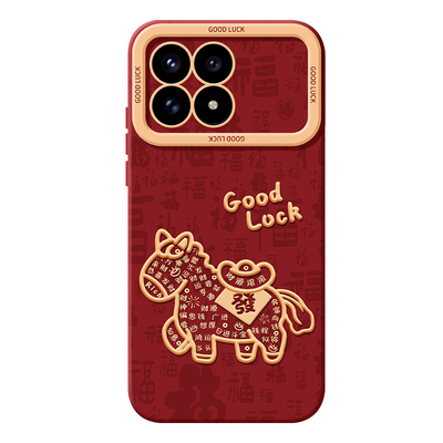 适用红米K90手机壳Redmi新款K80小米K70pro外壳Redmik马年保护套k60至尊版k60e全包防摔K50看K40S游戏增强版K