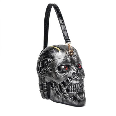 美式机械骷髅头手提斜挎包