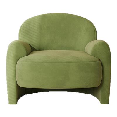 设计师单人沙发奶油风