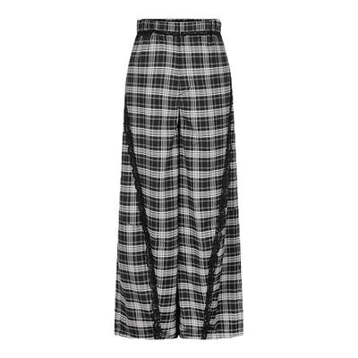 MOUSSY 秋季新品休闲慵懒风蕾丝花边宽松休闲裤028ISA31-3551