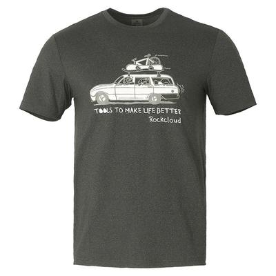 短袖亲肤弹力男士速干T恤岩云