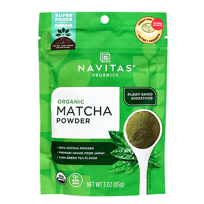 现货美国navitas抹茶粉绿茶85g