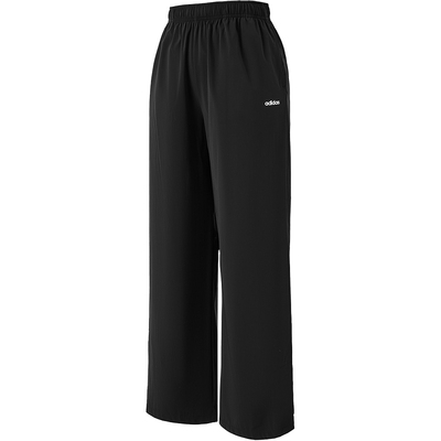 Adidas/阿迪达斯正品2025女士透气简约经典运动梭织长裤JI5691