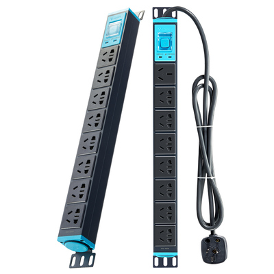 公牛pdu机柜8插位防雷接线板