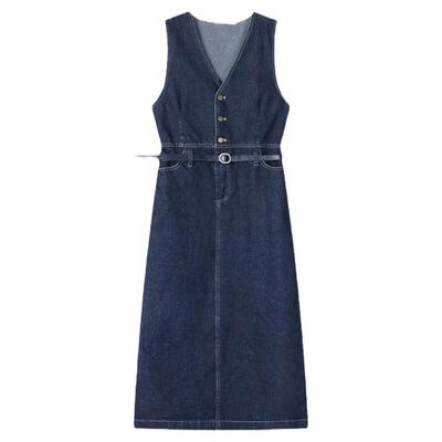 送运费险！水洗牛仔背带连衣裙子