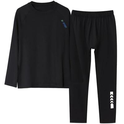 蘑菇兔胖男童速干训练套装宽松