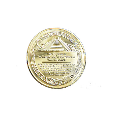 玛雅纪念币金字塔日晷收藏硬币