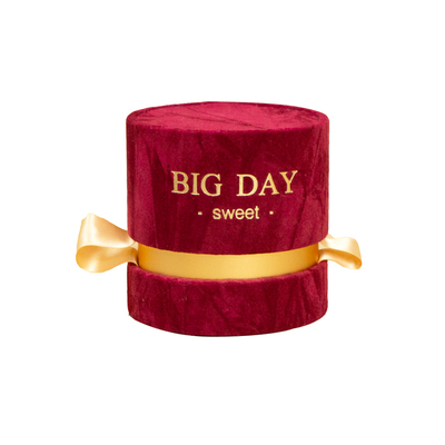 高级感免折叠喜糖盒纯色丝绒