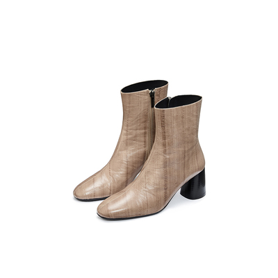 Patricia/帕翠亚西班牙原产2024秋冬优雅法式高跟靴矮靴女靴83723