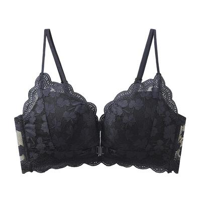 无钢托无磁铁蕾丝内衣女薄款透气