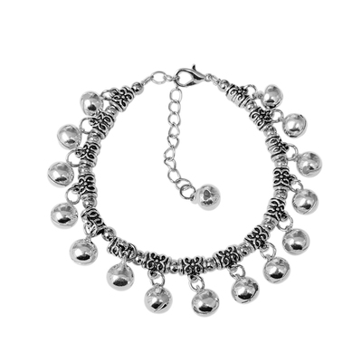 云南丽江风情手工饰品藏银花朵女