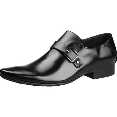 vqgt商务风一脚蹬新郎手工婚鞋