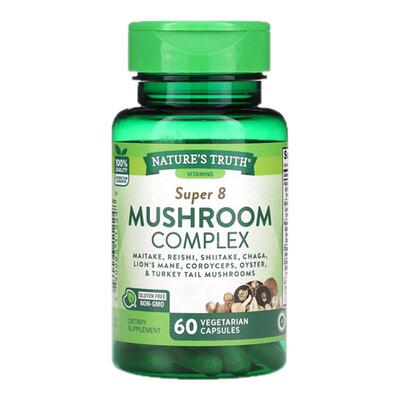 Nature's Truth超级8蘑菇复合物素食胶囊多营养补充神经活力支持