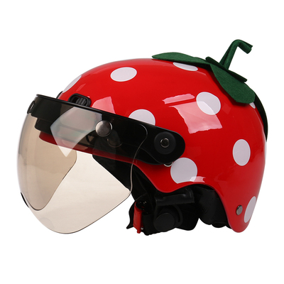 var女孩宝宝冬季电动电瓶车头盔