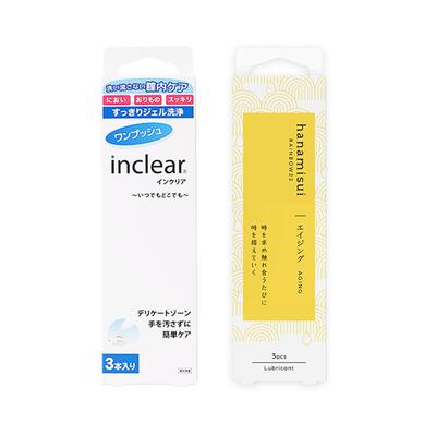 【自营】进口hanamisui女性私处清洁护理组合inclear3支+aging3支