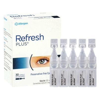 新西兰Refresh加强版眼药水人工泪液眼干疲劳滴眼液0.4ml*30支
