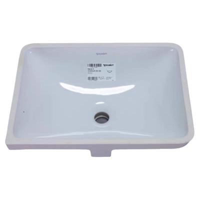 杜拉维特方形特价亮洁白色台下盆