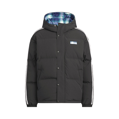 【自营】Adidas/阿迪达斯复古街头风保暖双面穿连帽羽绒服KF9277