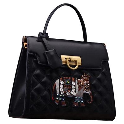 CallmeKitten重工刺绣铆钉小象凯莉包包2026新款轻奢大容量托特包