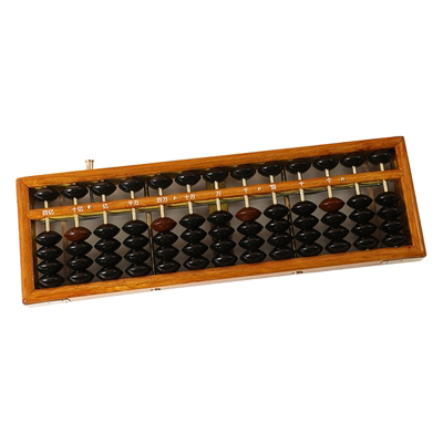 木质算盘5主13档学生用