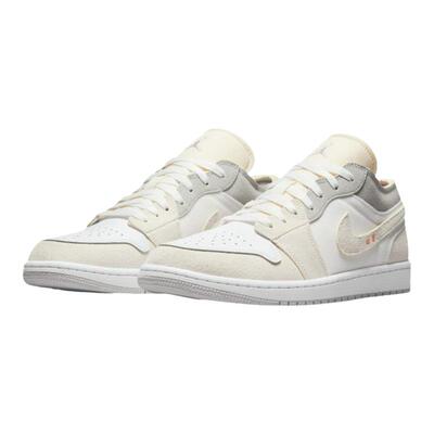 Air Jordan 1 Low AJ1 白灰拼接 男低帮复古休闲篮球鞋DN1635-100