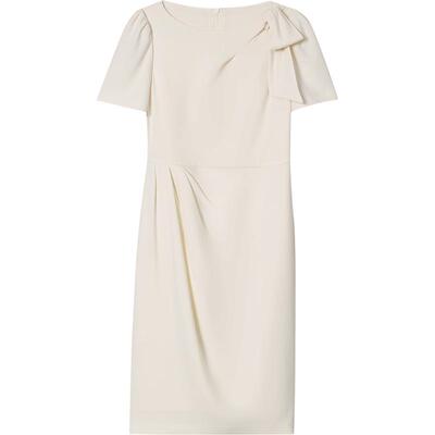 LK BENNETT白色连衣裙新款简约大方法式职业通勤连衣裙