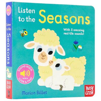 我的小小音乐厅系列 聆听四季 英文原版 Listen to the Seasons 触摸发声书 儿童乐感启蒙音乐纸板书宝宝触摸会发声有声 NosyCrow