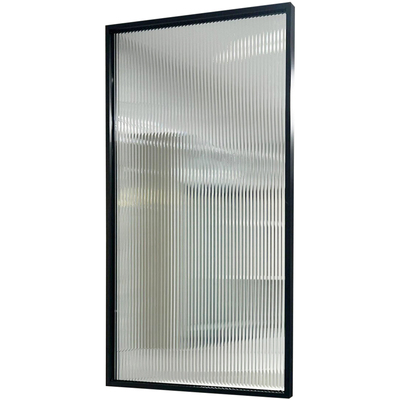 经典半墙长虹玻璃隔断屏风