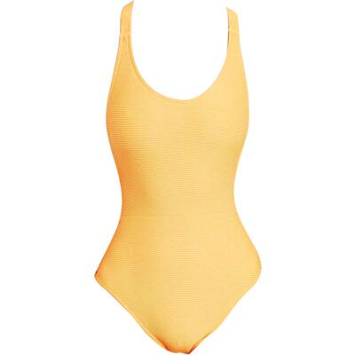 VALTOS交叉露背连体泳衣三角