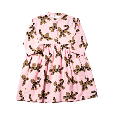 现货 Wynken 小狗图案  口袋长袖连衣裙 女童