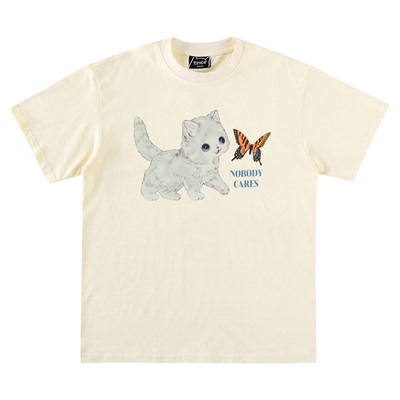 美国RIPNDIP没人在乎猫短袖T恤