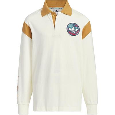 Adidas/阿迪达斯正品三叶草大童翻领套头拼接休闲卫衣IW7652