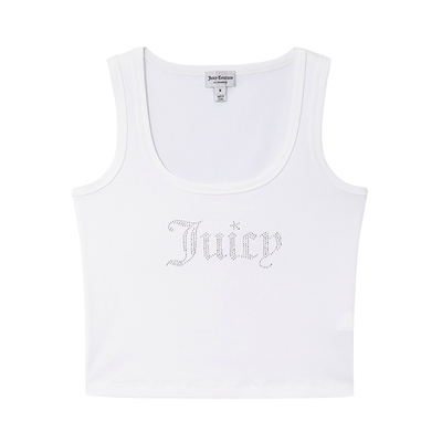 JuicyCouture橘滋烫钻修身背心