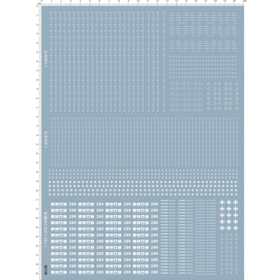 1/200 1/150 战舰军舰船模水尺字水线模型 水转印贴纸 62130