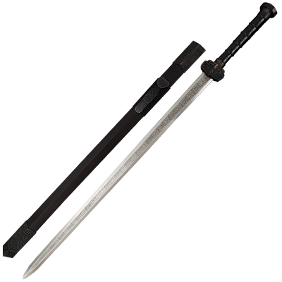 龙泉古羽如意汉剑金属剑柄未开刃