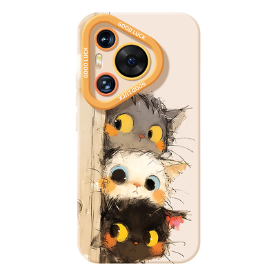 优思顿适用华为pura80手机壳prua80pro新款2024猫猫prua70ultra硅胶p40pro全包p50防摔pro+高级p40女p60套p70