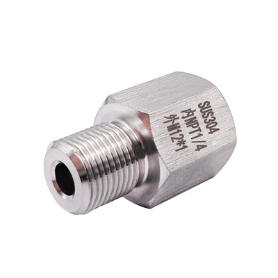 内NPT1/4-外M12X1螺纹转换接头