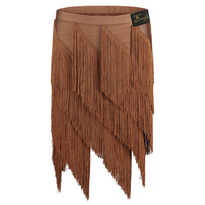 新款拉丁舞流苏短裙广场舞表演裙