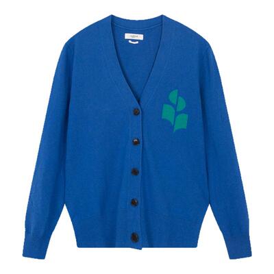 ISABEL MARANT ETOILE V领女士羊毛针织开衫毛衫银泰百货 301604