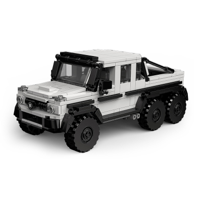 品铂PB永恒经典系列大G6X6越野车拼装积木集装箱汽车模型