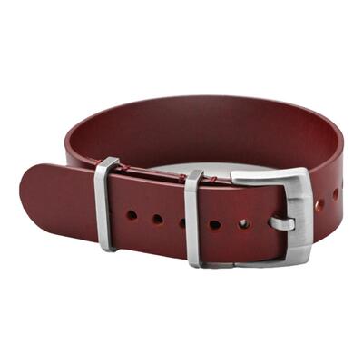 Nato真皮表带头层牛皮20MM22MM