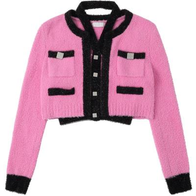 REVAN芮范设计师款辣妹风两件套毛衣开衫RN90106271