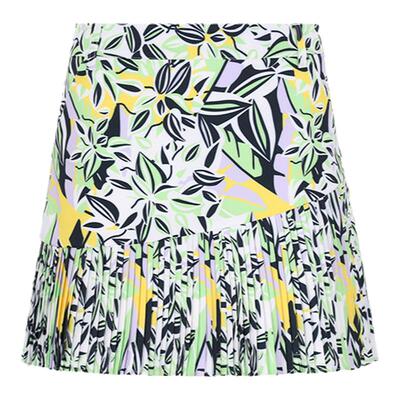 SVG高尔夫服装女春季新款绚丽印花短裙女装百褶裙弹力半身裙