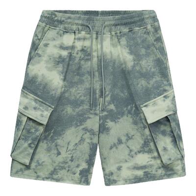 BODYDREAM莫兰迪扎染短裤夏季肌理感工装裤宽松休闲重磅五分裤