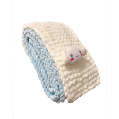 玉桂狗围巾毛线手工编织diy