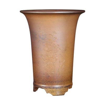 紫砂古典大号柴烧兰花盆