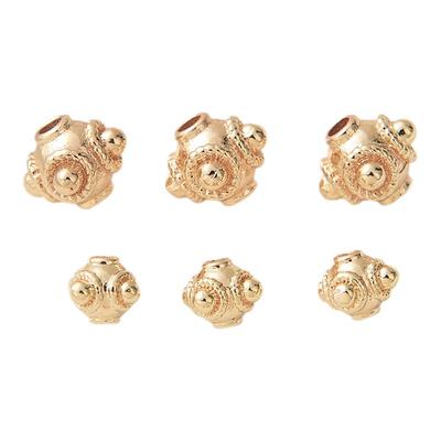 14K包金保色蜻蜓眼隔珠散珠