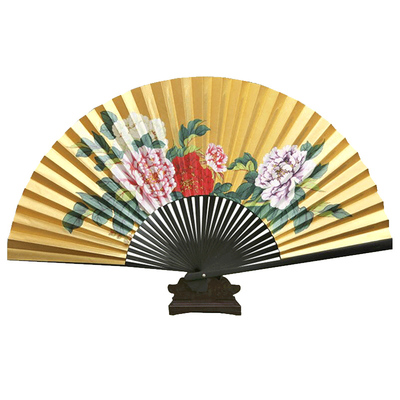 北山街文玩扇戏曲扇子泥金折扇 双面手绘贵妃醉酒表演纸扇黑色扇