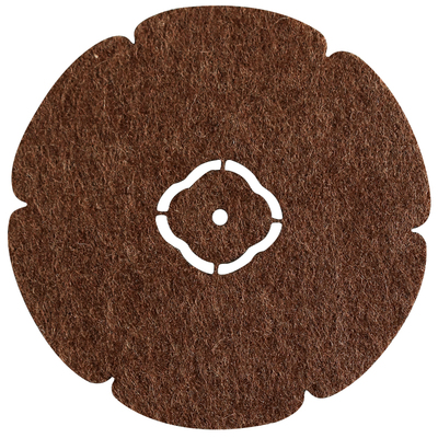 慢蓝毛毡布花瓣形杯垫隔热养壶垫