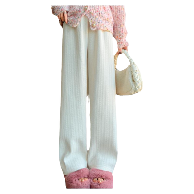 onemore阔腿裤长裤高腰